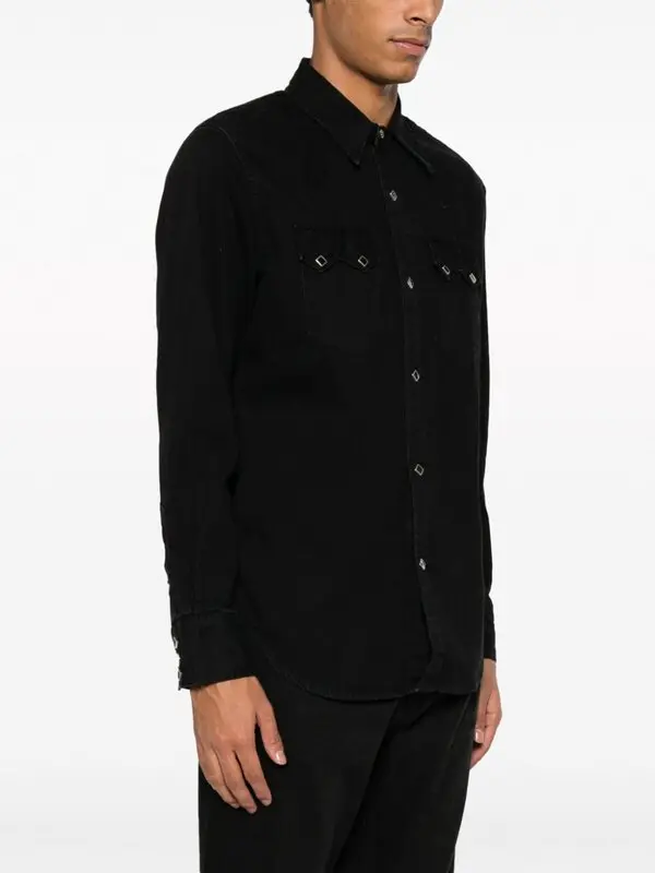 Ralph Lauren Button-up Cotton Shirt - Black