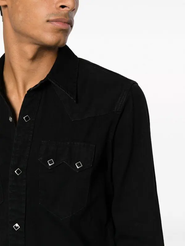 Ralph Lauren Button-up Cotton Shirt - Black