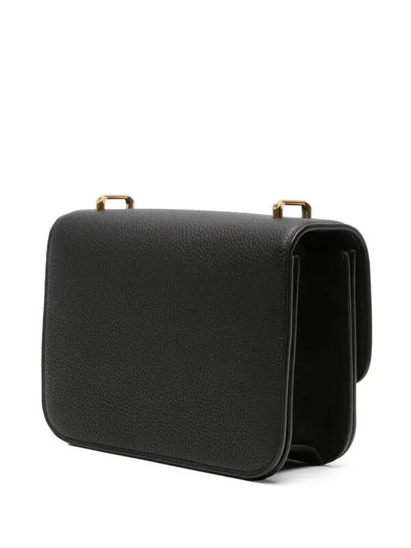 Tory Burch Logo-plaque Leather Crossbody Bag - Black