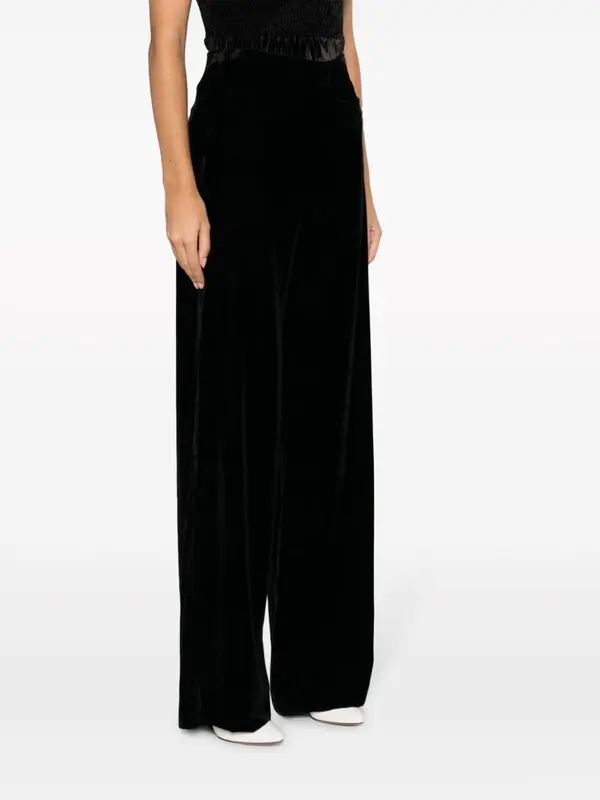 Sandro Levin Straight-leg Velvet Trousers
