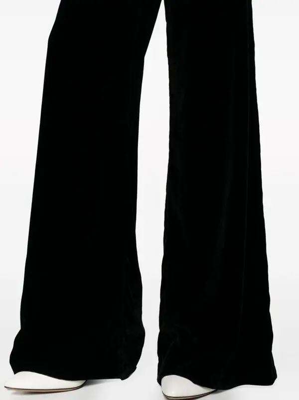 Sandro Levin Straight-leg Velvet Trousers