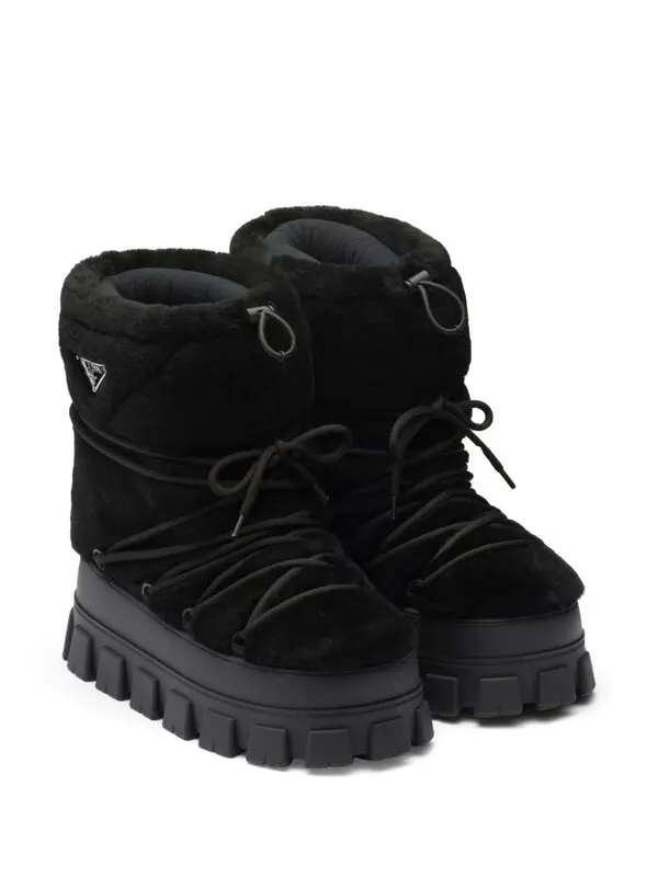 Prada Shearling Après-ski Boots