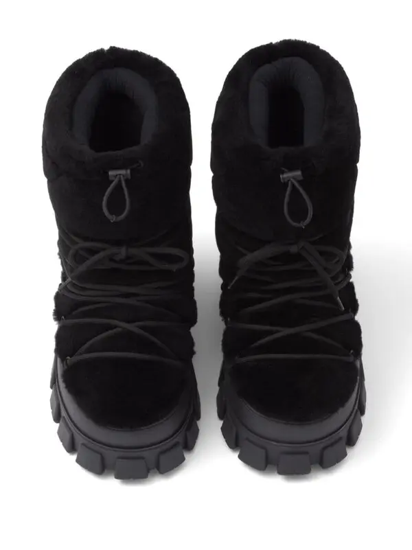 Prada Shearling Après-ski Boots