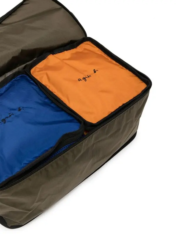 AGNES B. Logo-embroidered Ripstop Travel Bag