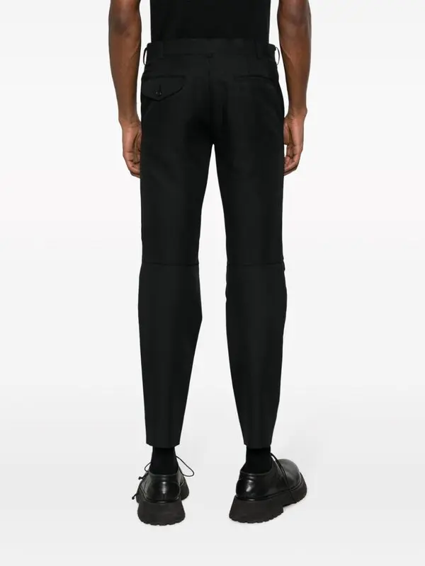 Comme Des Garçons Mid-rise Tapered Trousers
