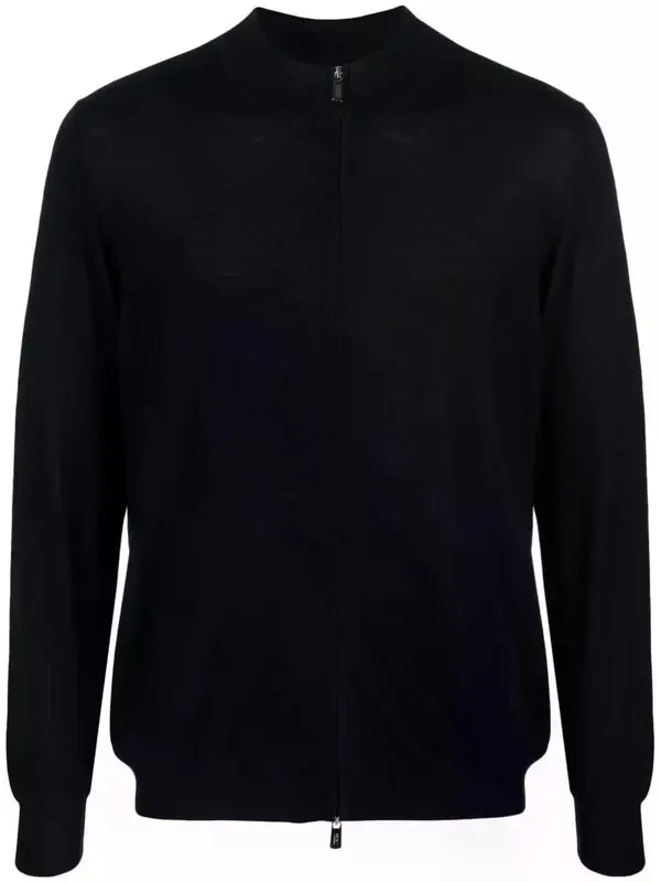 Fedeli Zip-up Wool Cardigan