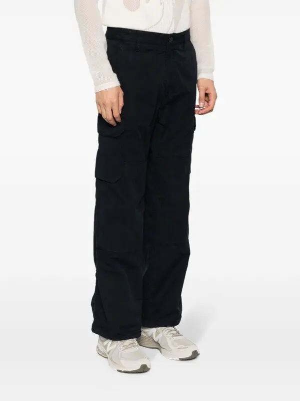 Stone Island Compass-patch Cargo Trousers - Blue