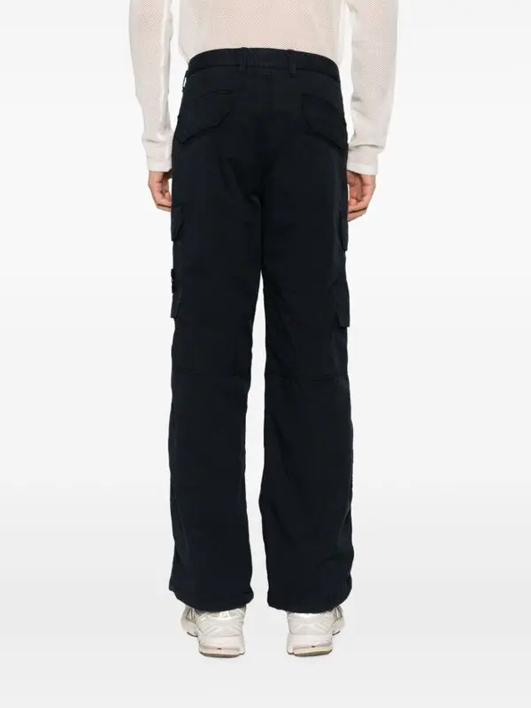 Stone Island Compass-patch Cargo Trousers - Blue
