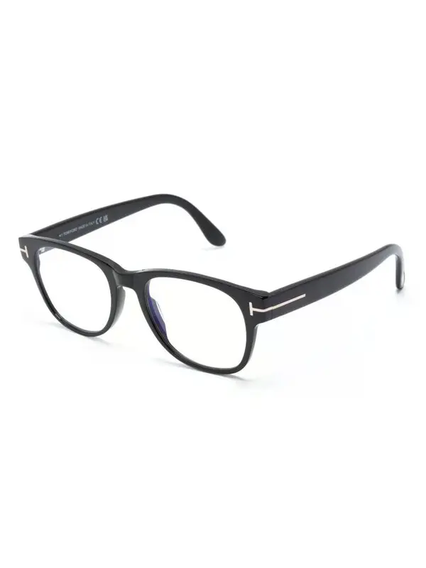 TOM FORD Logo-engraved Round-frame Glasses