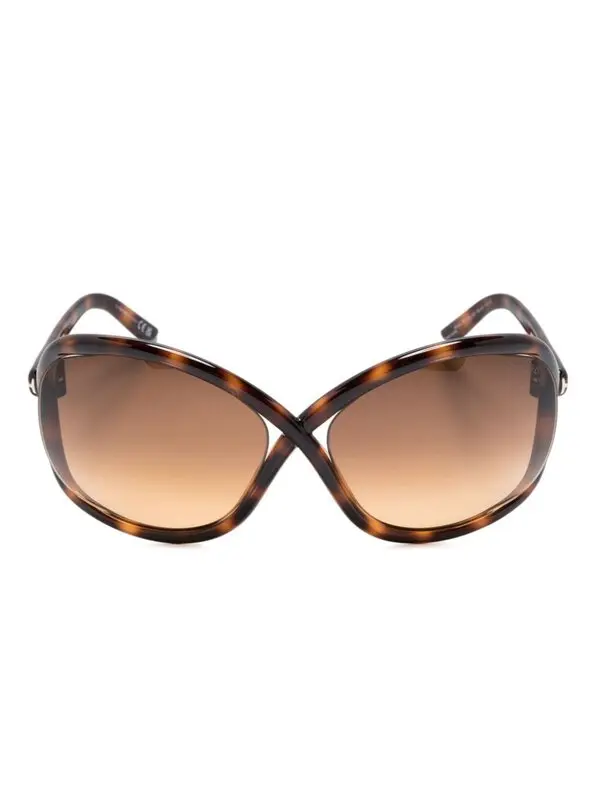 TOM FORD Bettina Butterfly-frame Sunglasses - Brown