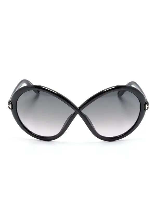 TOM FORD Jada Oversized-frame Sunglasses - Black