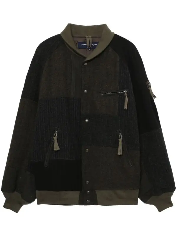 Comme Des Garçons Patchwork Bomber Jacket