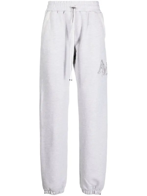 Amiri Staggered Logo-embroidered Track Pants