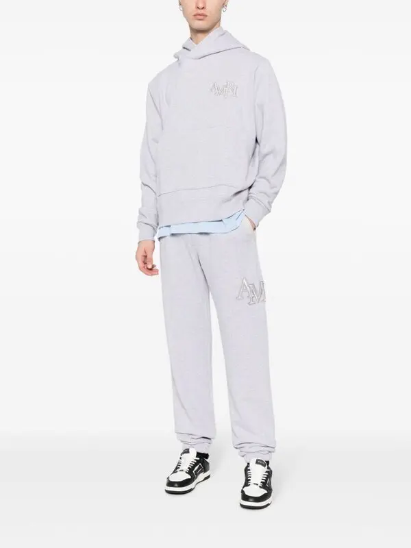 Amiri Staggered Logo-embroidered Track Pants