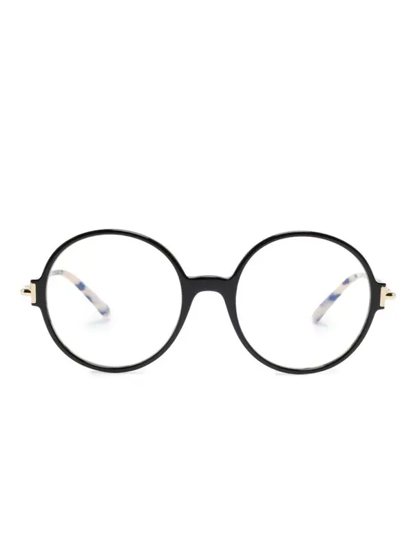 TOM FORD Ft5914b Round-frame Glasses - Black