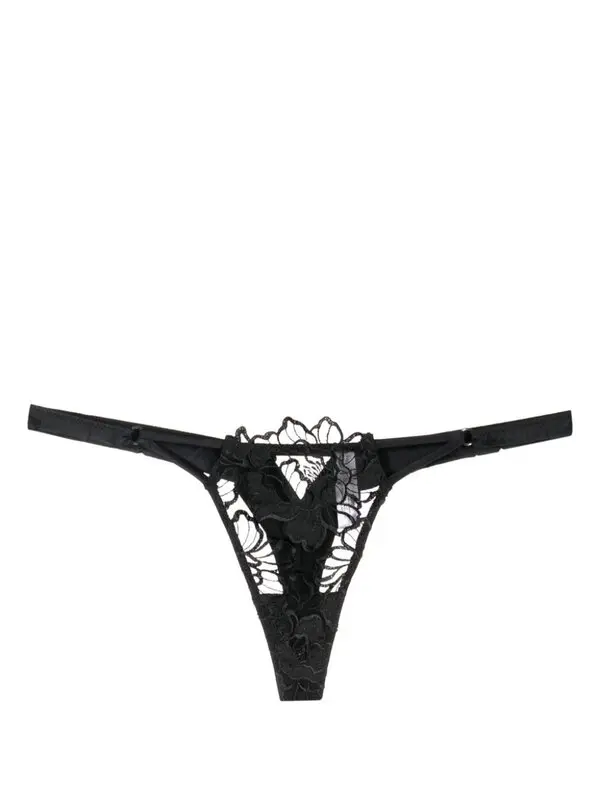 FLEUR DU MAL Whitney Embroidered Thong
