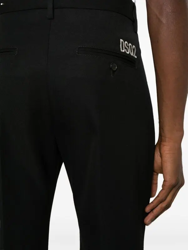 Dsquared2 Logo-embroidered Tailored Trousers