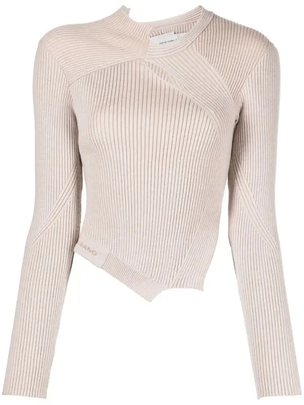 FENG CHEN WANG Ribbed-knit Jumper - Pink