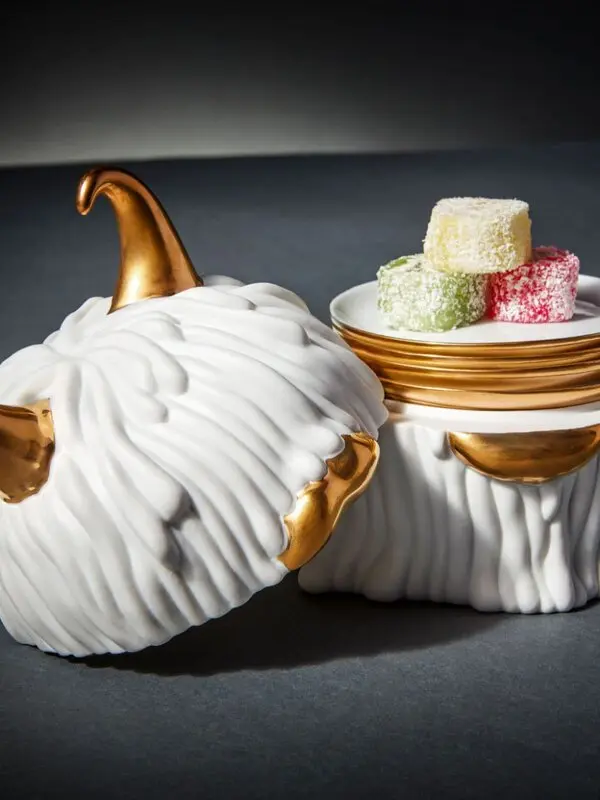 L'Objet Haas Lynda Porcelain Box And Plates