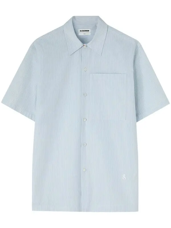 JIL SANDER Friday Striped Cotton Shirt