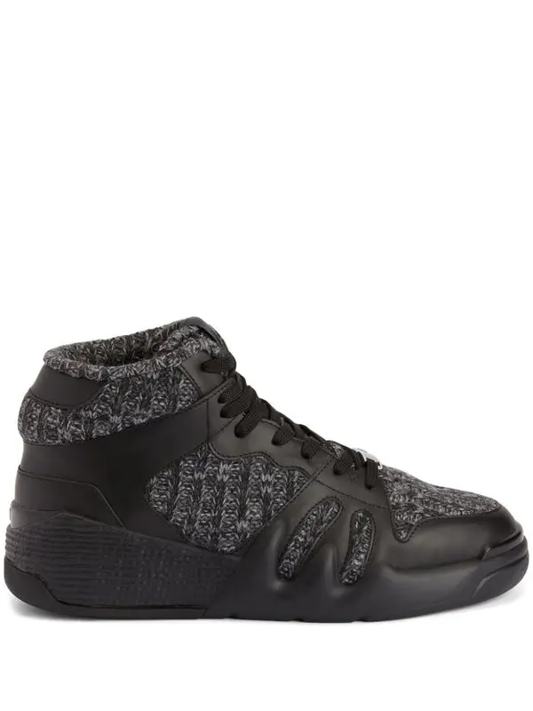 GIUSEPPE ZANOTTI Talon Knitted-panels Sneakers