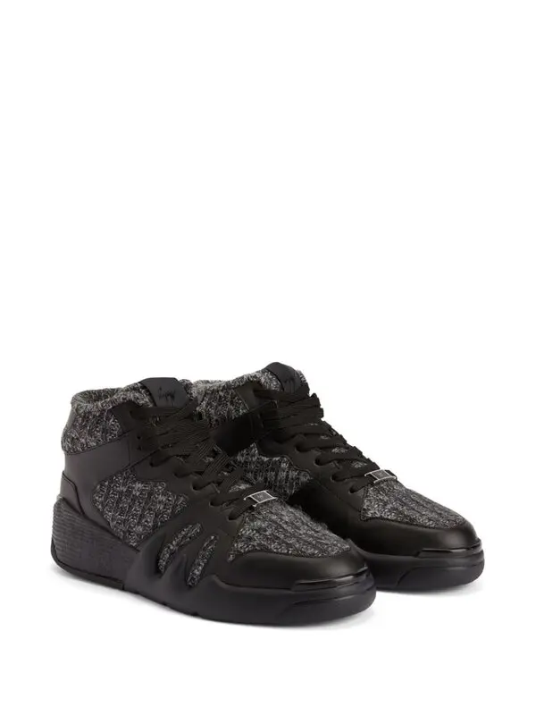 GIUSEPPE ZANOTTI Talon Knitted-panels Sneakers