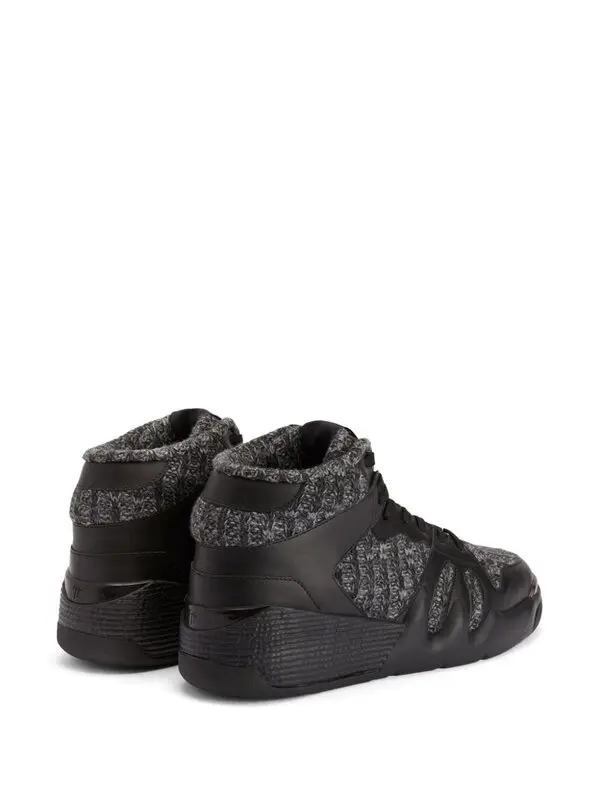 GIUSEPPE ZANOTTI Talon Knitted-panels Sneakers