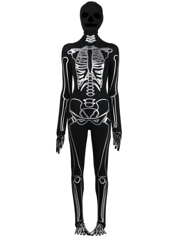 Natasha Zinko Skeleton Jumpsuit - Black