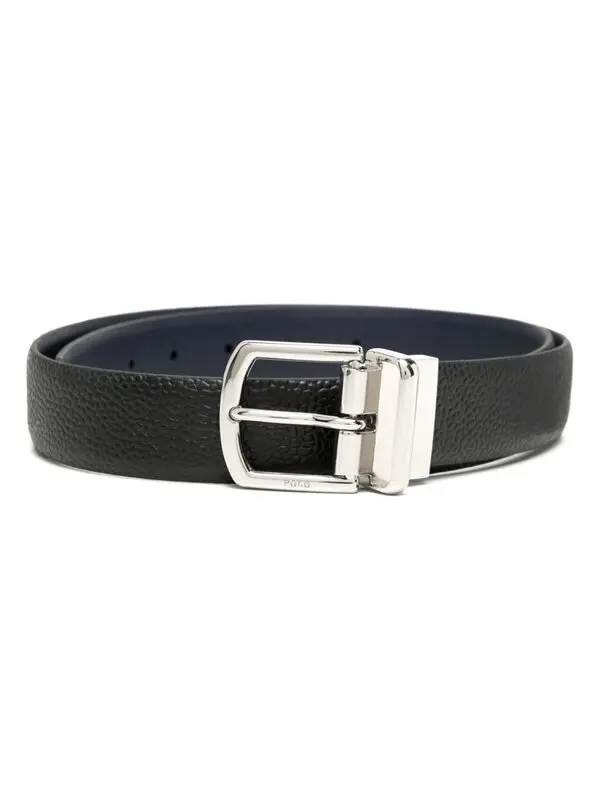 Polo Ralph Lauren Logo-engraved Buckle Reversible Belt - Blue