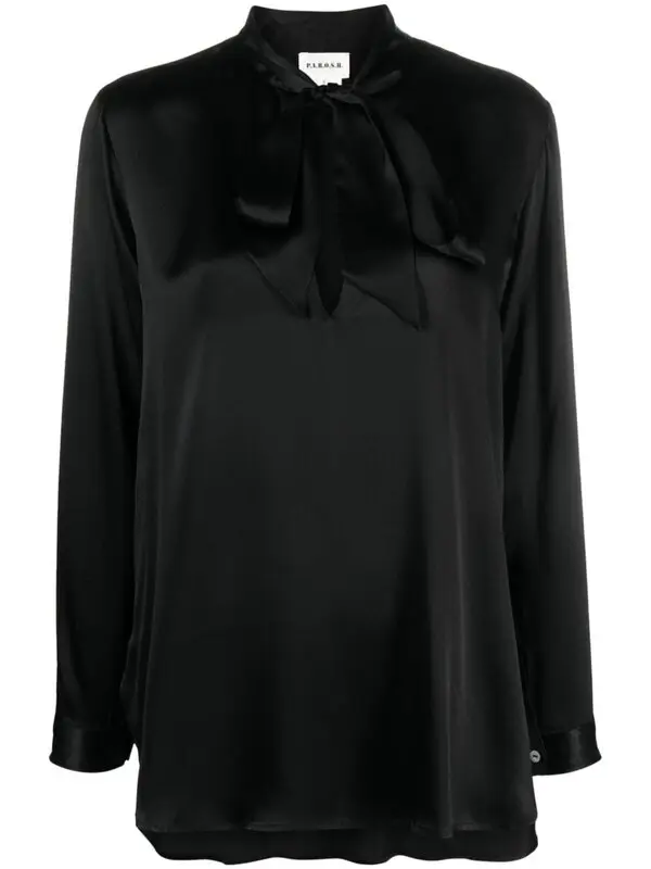P.a.r.o.s.h Pussy-bow Silk Shirt