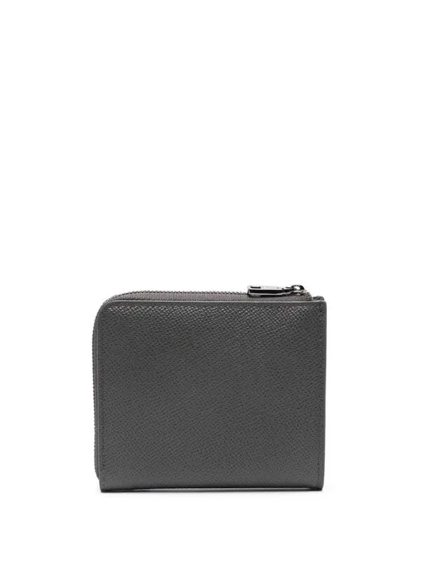 Dolce & Gabbana Logo-plaque Grained Card Holder - Grey