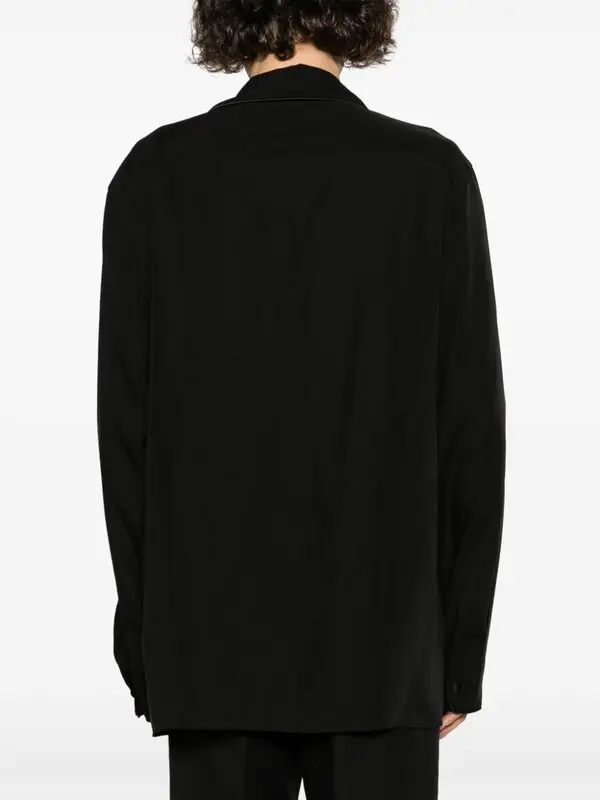 Balmain Logo-patch Long Sleeve Shirt