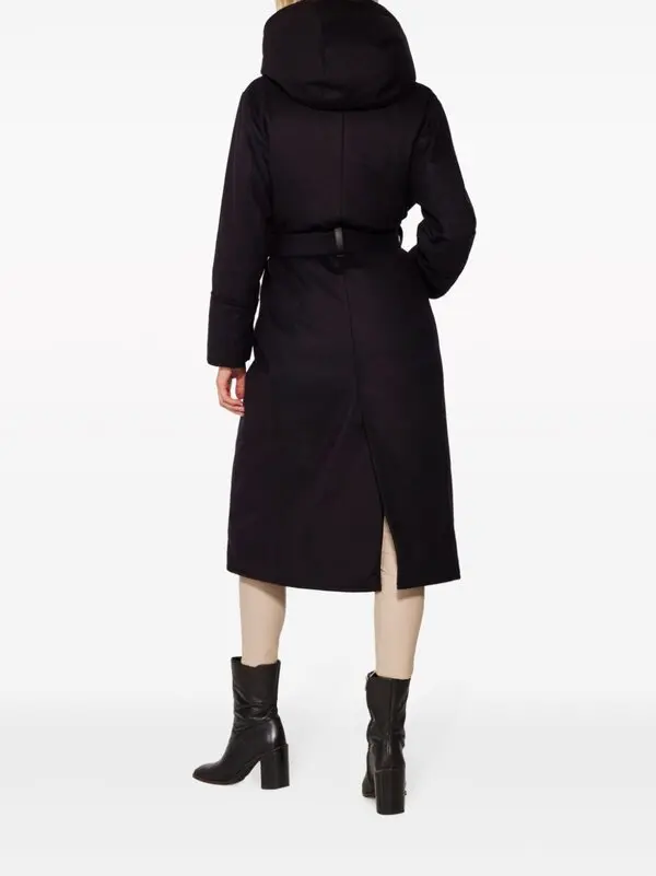NORWEGIAN WOOL Hooded Virgin Wool-blend Wrap Coat