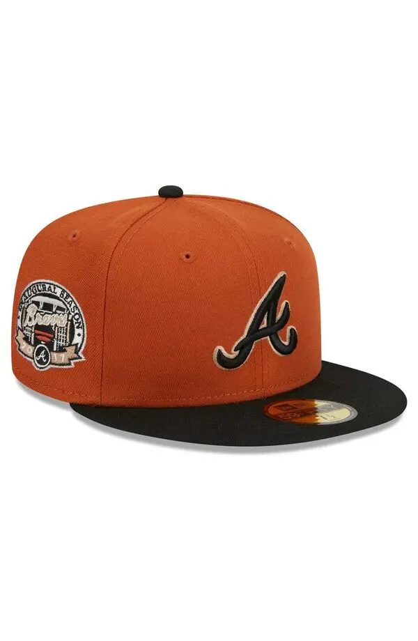 New Era Black Atlanta Braves 59fifty Fitted Hat