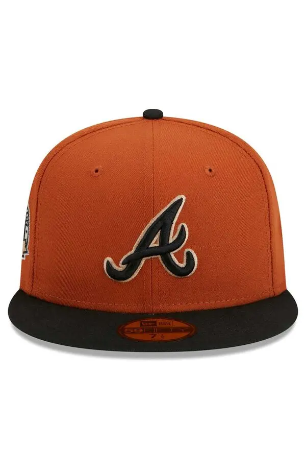 New Era Black Atlanta Braves 59fifty Fitted Hat