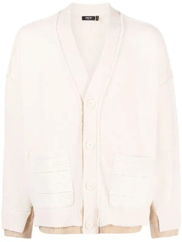 FIVE CM Embroidered Knitted Cardigan