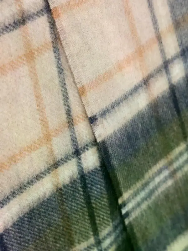 Barbour Tartan-pattern Fringed Scarf - Neutrals