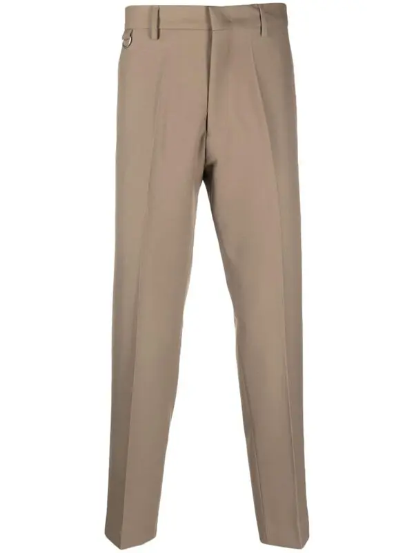 LOW BRAND Pressed-crease Cropped Trousers