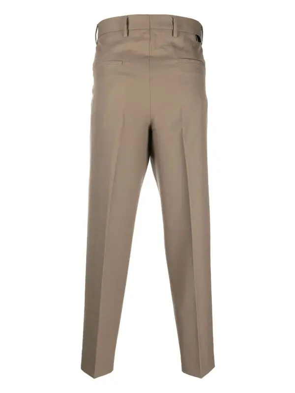 LOW BRAND Pressed-crease Cropped Trousers