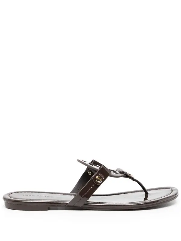 Tory Burch Miller Leather Sandals - Brown