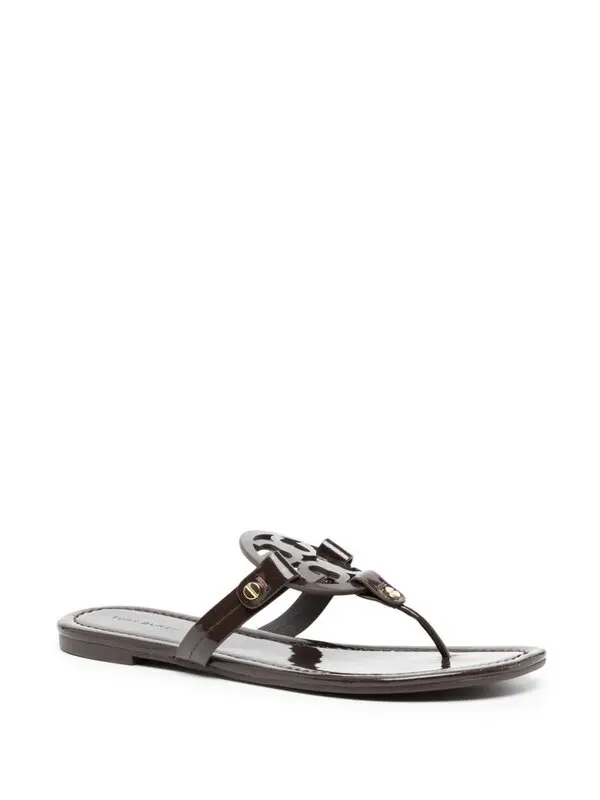 Tory Burch Miller Leather Sandals - Brown