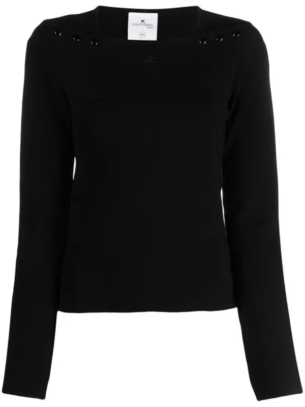COURREGES Logo-embroidered Sweatshirt