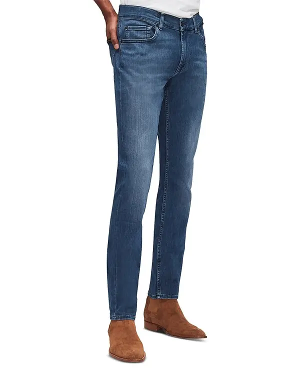 7 For All Mankind Slimmy Clean Pocket Slim Fit Jeans - Mid Blue
