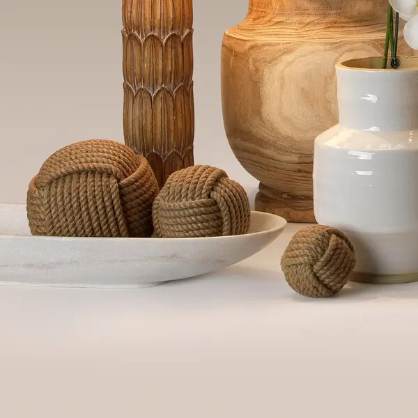 JAMIE YOUNG CO. Jute Spheres, Set Of 3