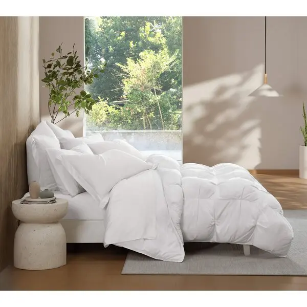 SUNDAY CITIZEN Premium Bubble Comforter, Queen - White