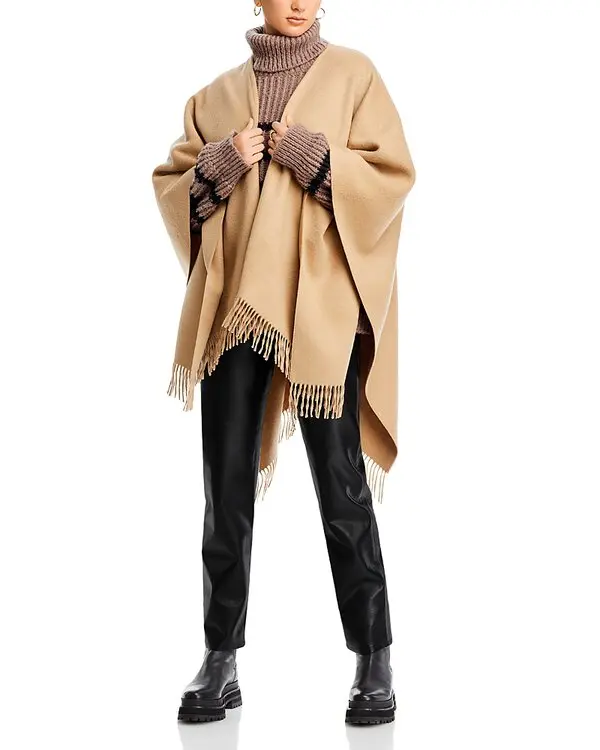 Vince Wool And Cashmere Double Face Cape