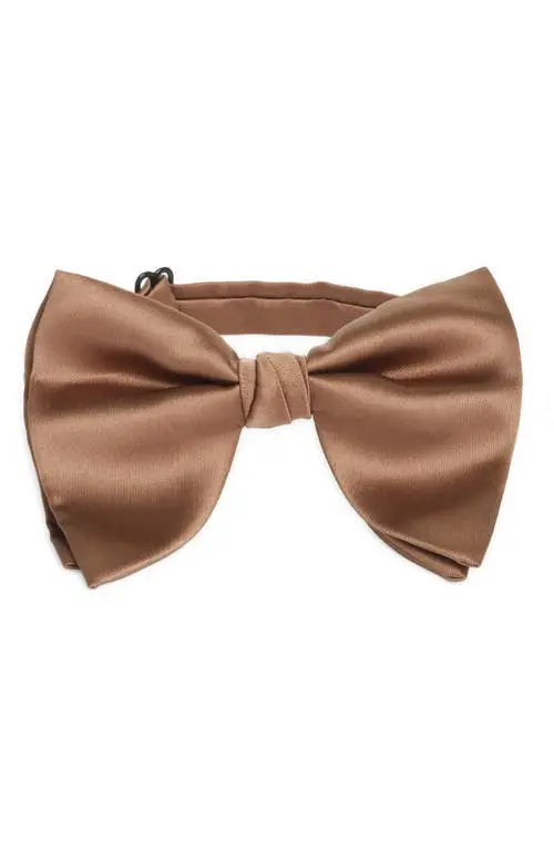 CLIFTON WILSON Silk Butterfly Bow Tie - Brown