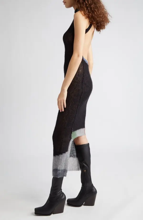 corset knit dress Final Sale Plus Size Thick Knit Sweater Dress with Faux Leather Corset Waist Midi Dress in Forest Green