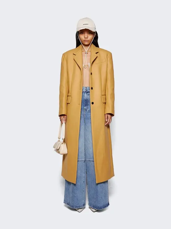 Khaite Bontin Tailored Overcoat - Camel