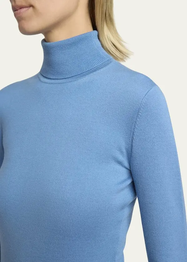 Gabriela Hearst May Wool Cashmere Turtleneck - Sky